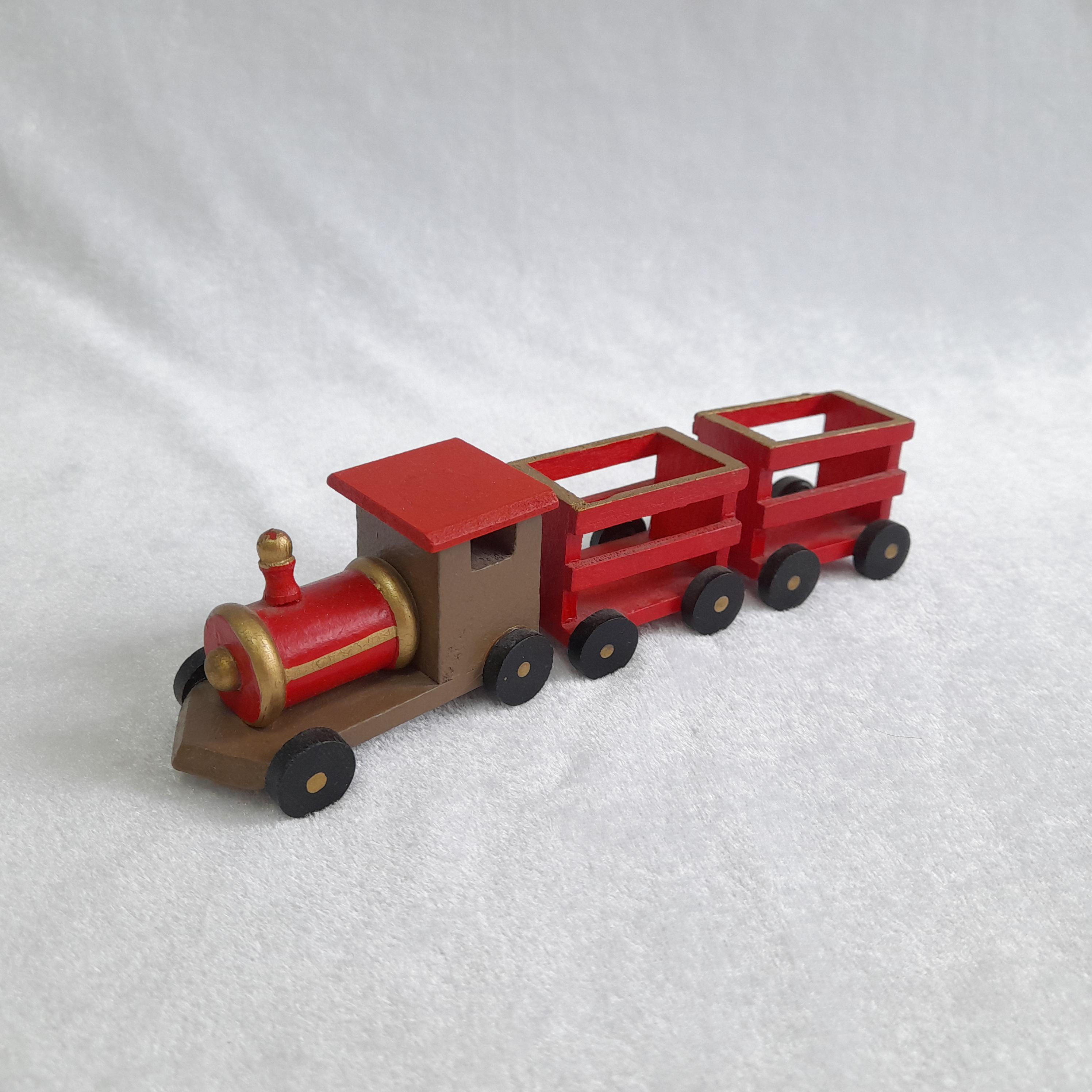Vintage Wooden Train Toy: 1970s Retro Christmas Decoration - Etsy