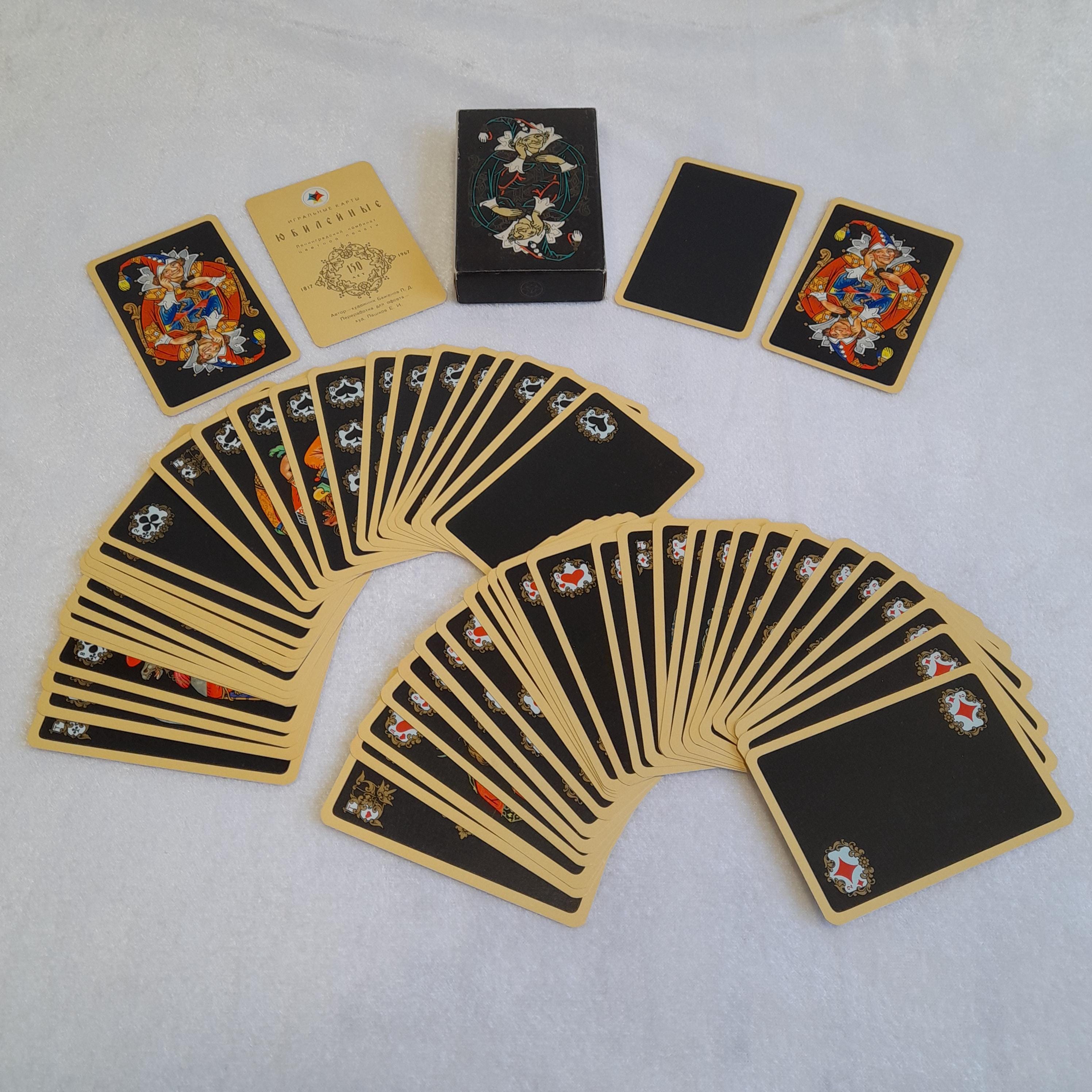 Soviet Palekh Playing Cards, Bazhenov Artist, 56 Card Set 1967/1992 - Etsy