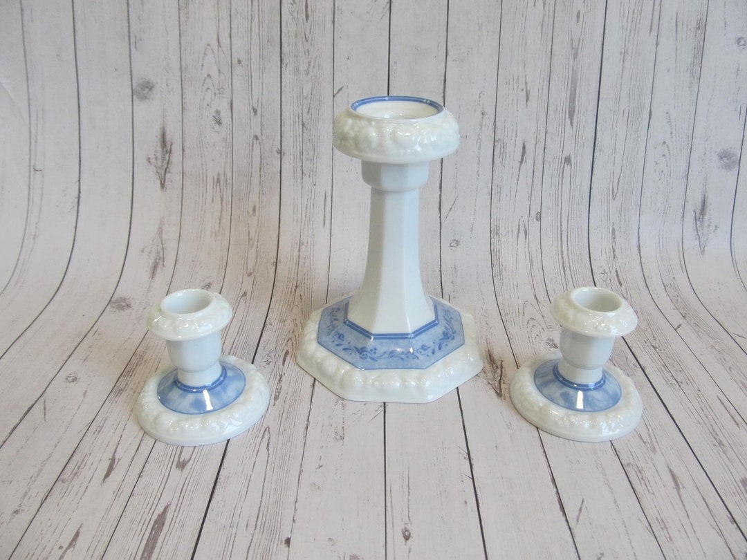 Rosenthal Set of Three Maria Classic Candlesticks, Candle Holders ...