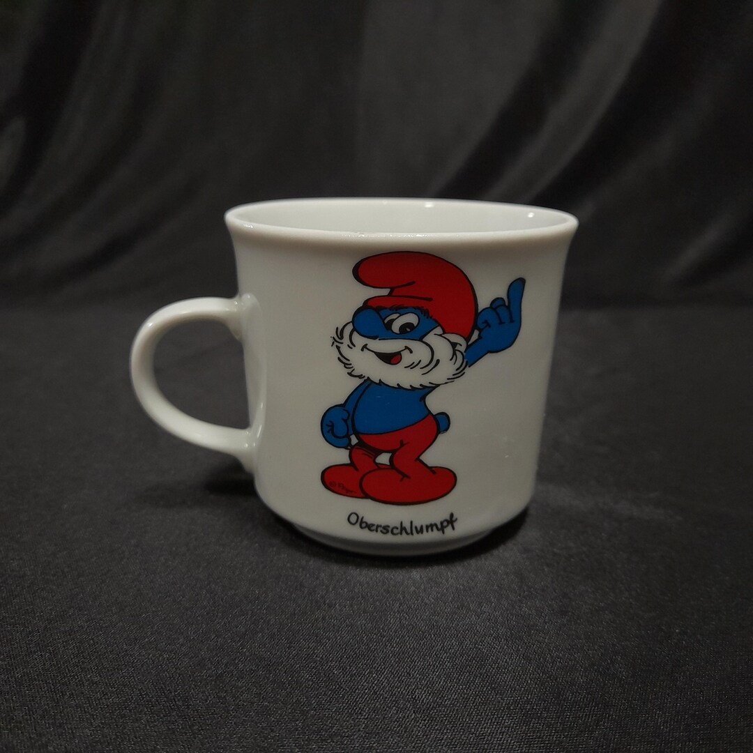 Vintage Cute Smurf Mug, Smurf Gift, 1980s Smurf, 1980s Cartoon, Smurf ...