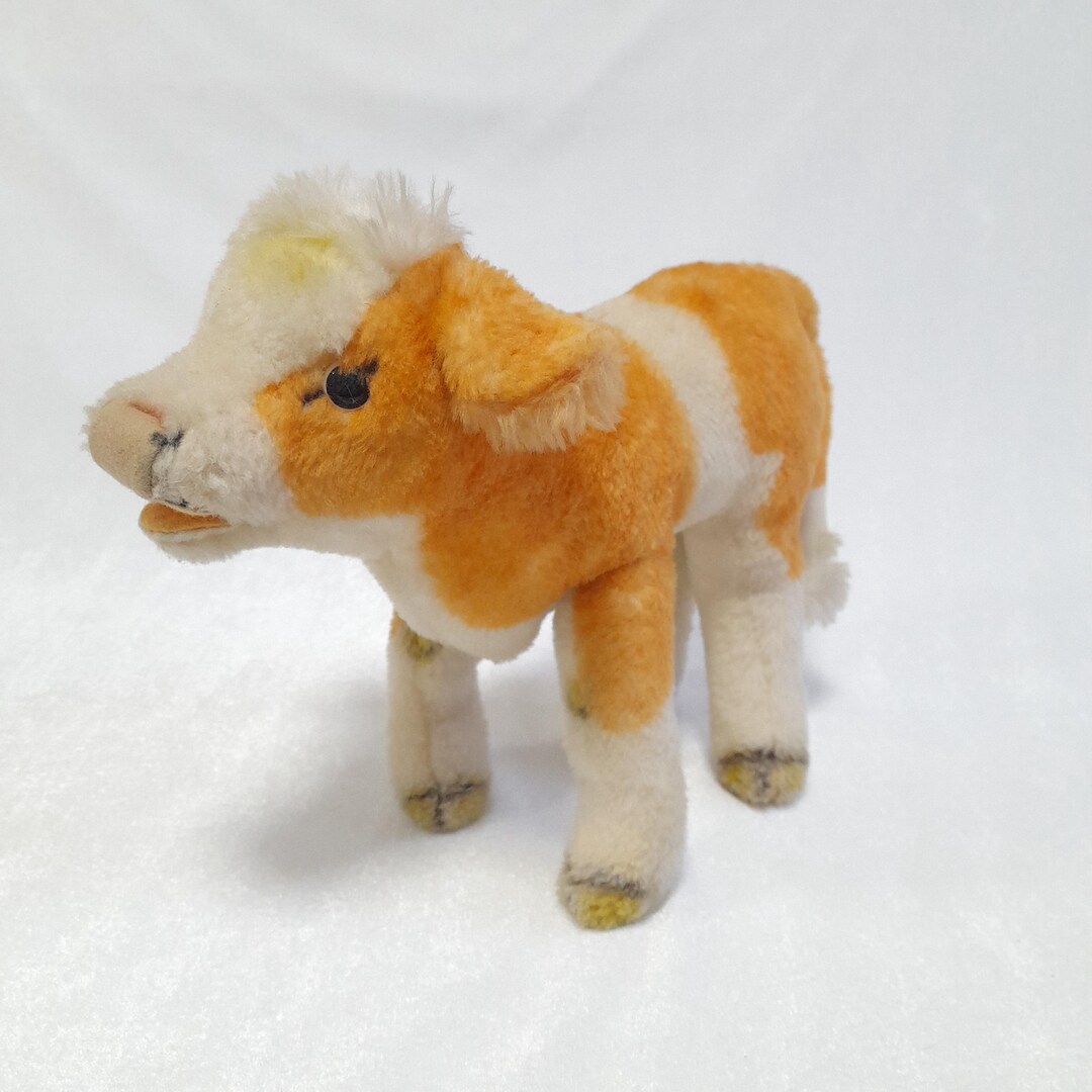 Vintage Steiff Cosy Cow Calf Plush – Collectible German Toy - Etsy