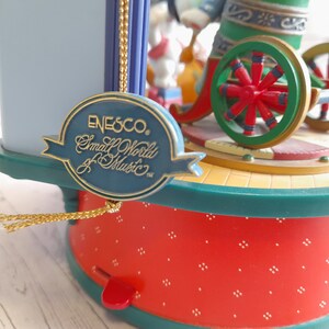 Vintage Enesco Wind-up Music Box 1992 Bear With Gifts, Cannon Bear ...