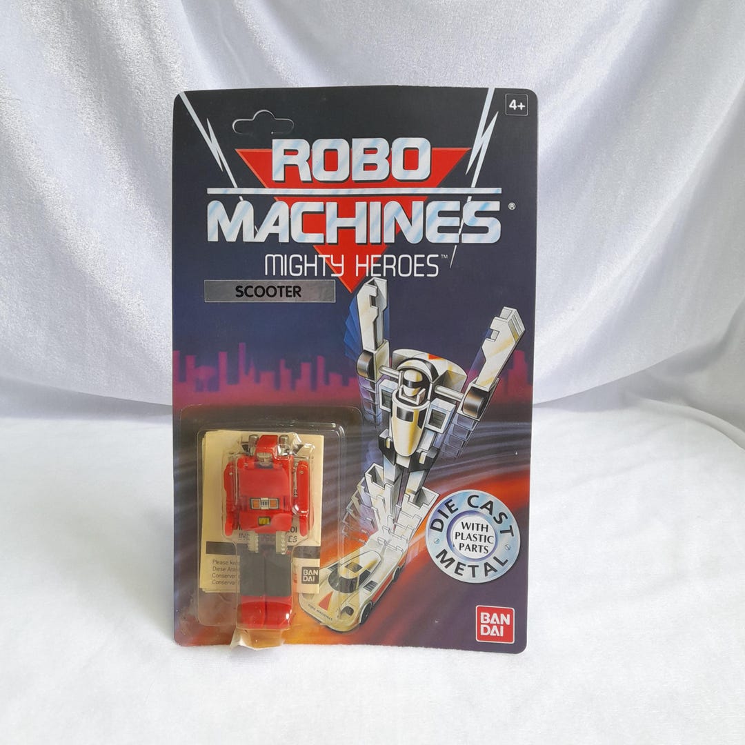 Bandai Robo Machines Mighty Heroes Scooter | Series 1 | Die-cast ...