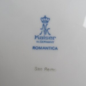 Vintage Kaiser San Remo Romantica, Tea Coffee Set 21 Pcs, White on ...