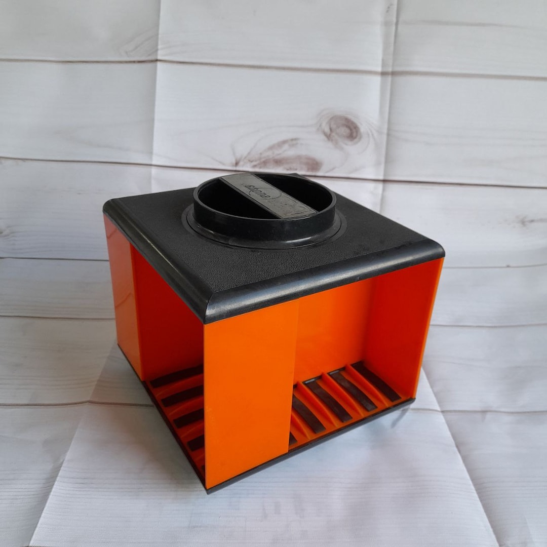 Vintage Rotating Cassette Holder, Audio Cassette Storage, Retro ...