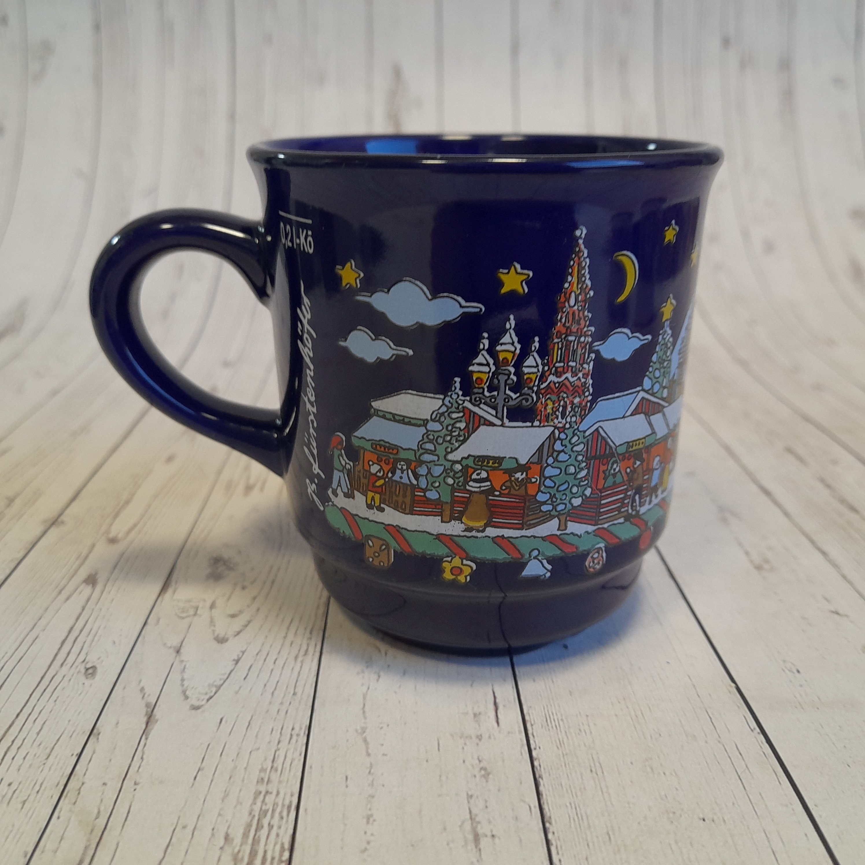 Vintage German Christmas Mulled Wine Mugs, Nürnberg, Dresden, Christmas ...