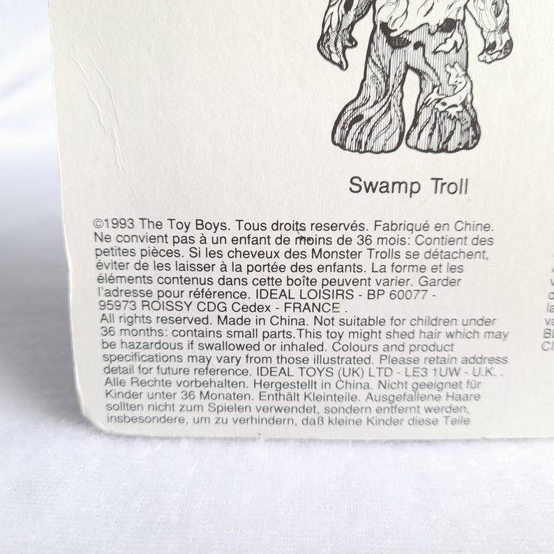 Monster Troll 1993 – Werewolf Troll – Ideal/ace – NEW in Blister – Rare ...
