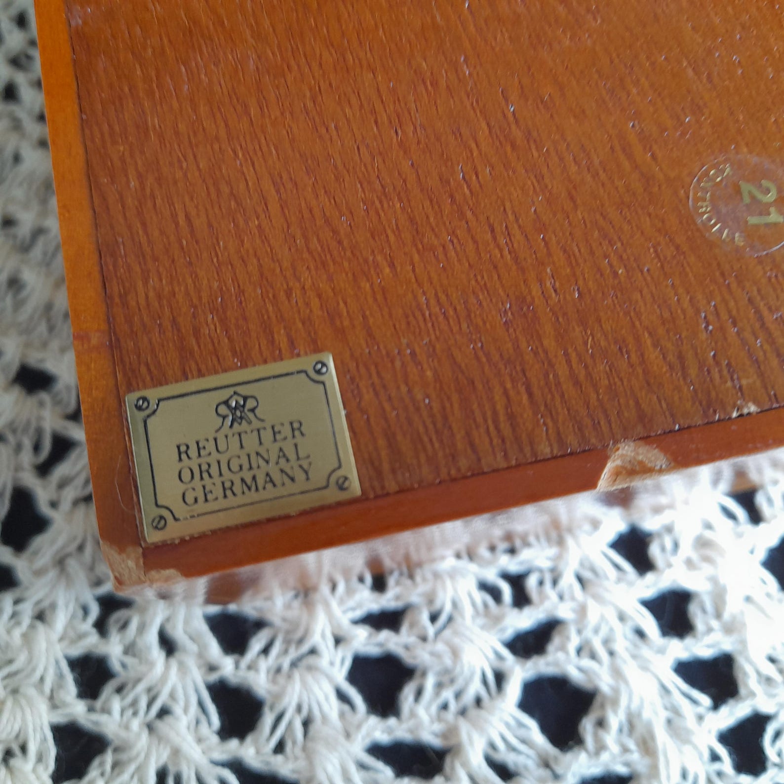 Vintage 1990s Reutter Porcelain Miniature Room Box, Stained Birch, Real ...