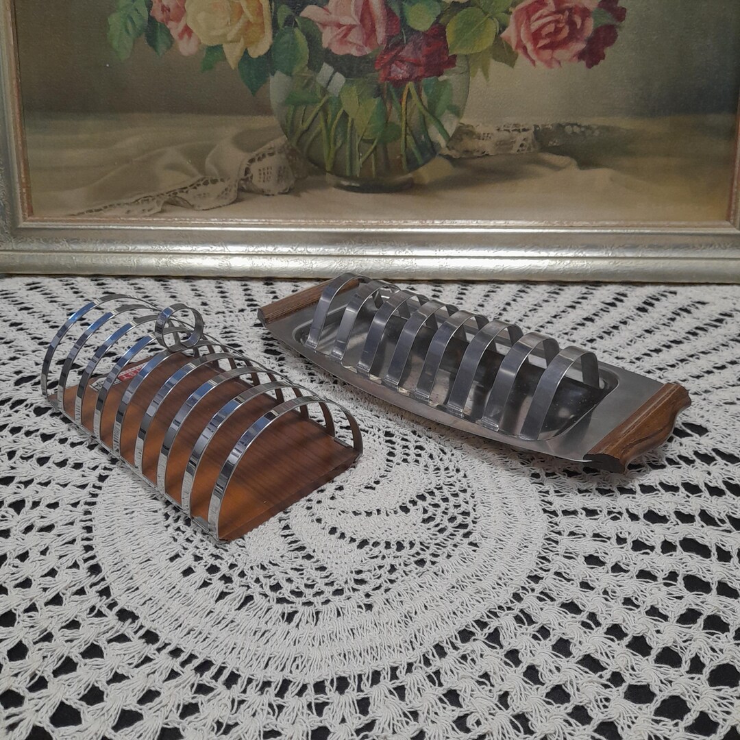Vintage Toast Rack With Wooden Pallet - Breakfast Table Decoration - Etsy