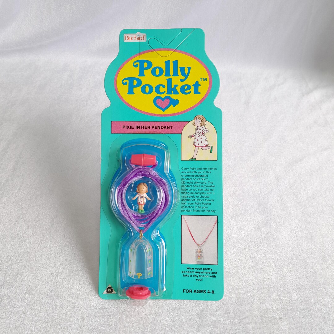 Bluebird Polly Pocket Pixie in Her Pendant Necklace – 1990s – New in ...