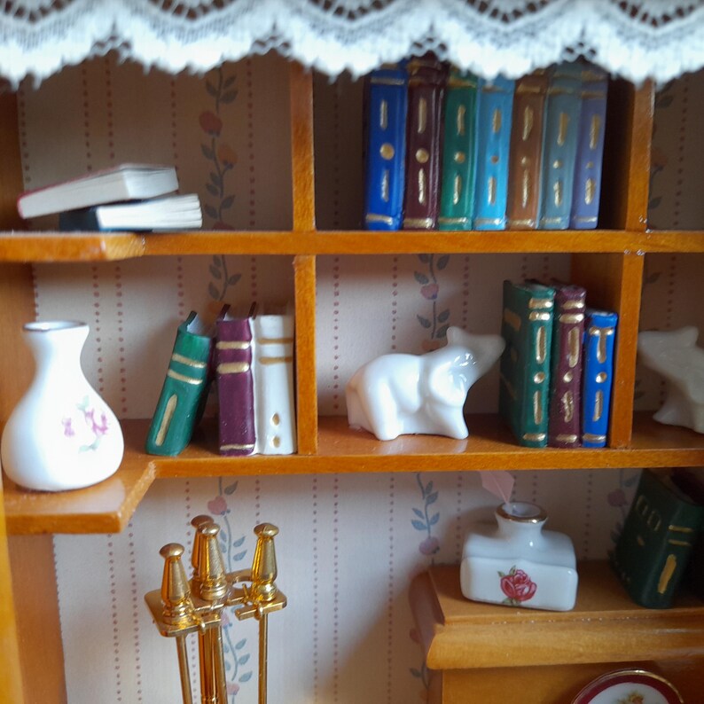 Vintage 1990s Reutter Porcelain Miniature Room Box, Stained Birch, Real ...