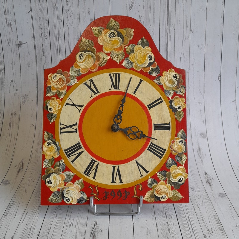 Hand Painted Clock - Etsy