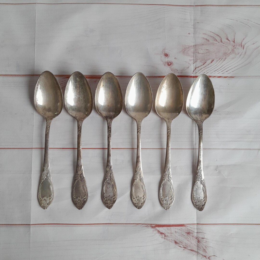 Vintage Melchior Cutlery Set of 6 Plate Spoons, Soviet Cutlery, USSR - Etsy