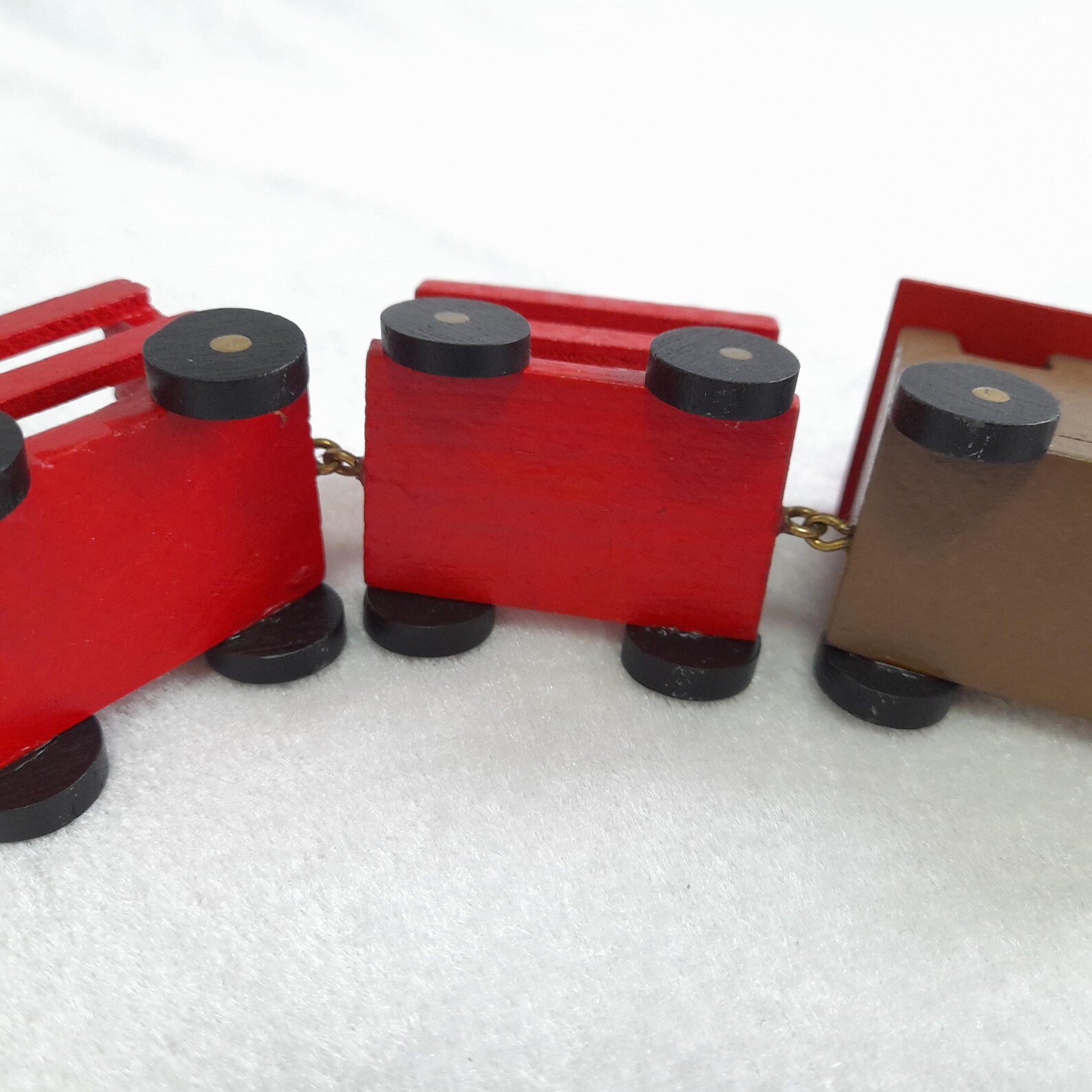 Vintage Wooden Train Toy: 1970s Retro Christmas Decoration - Etsy
