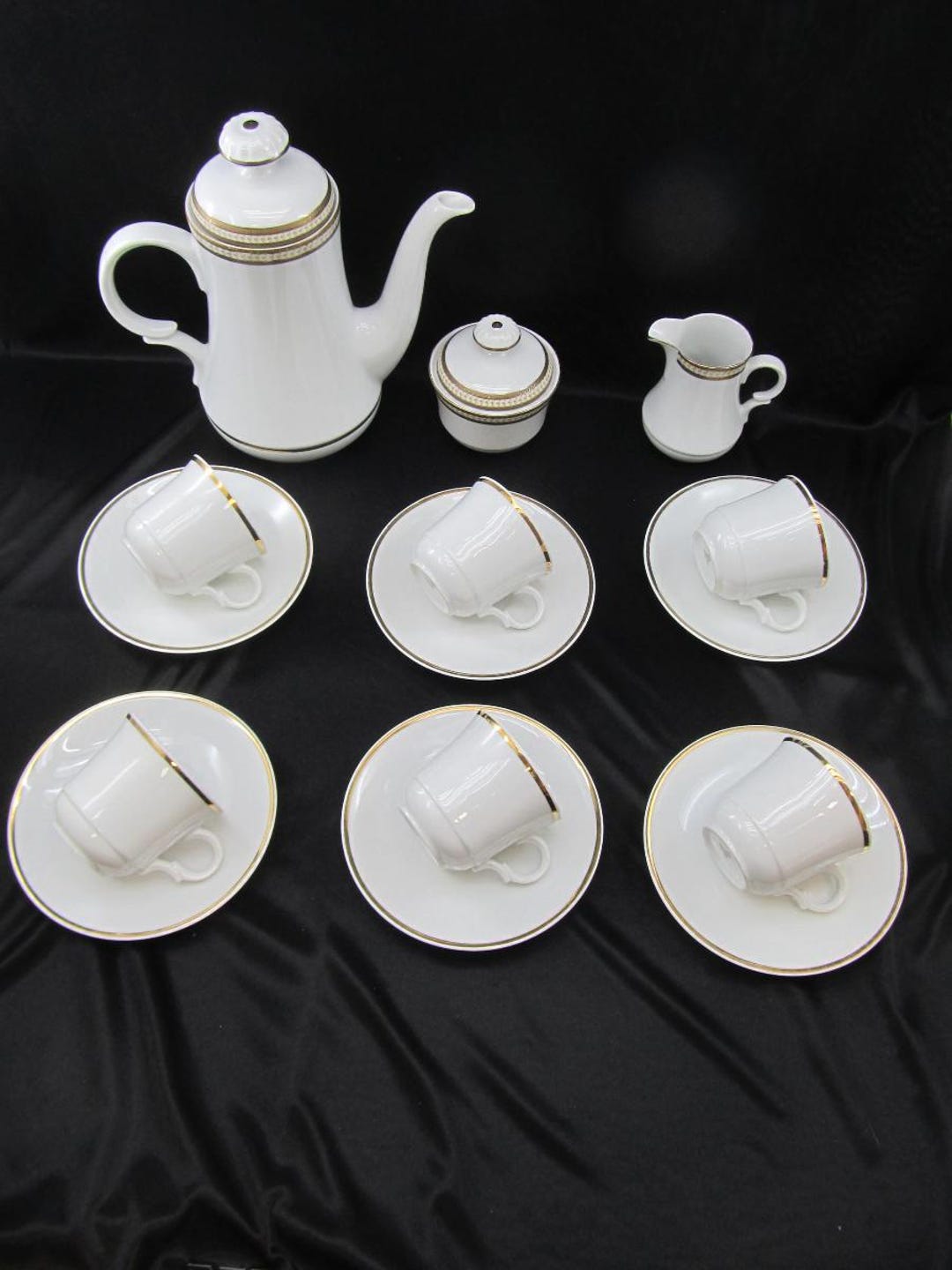 Vintage PMR Bavaria Jaeger & Co Germany 6 Person Coffee/tea Set With ...