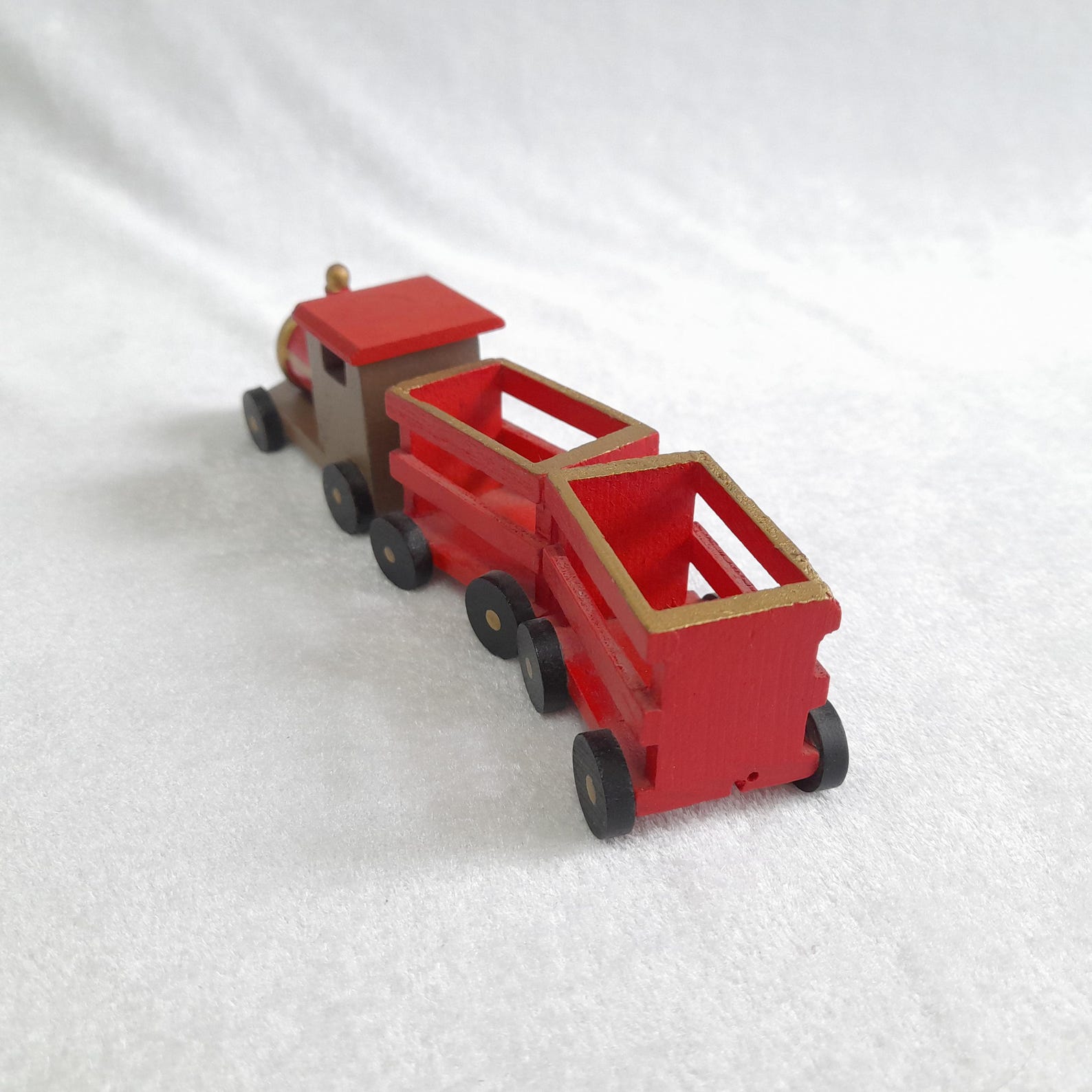 Vintage Wooden Train Toy: 1970s Retro Christmas Decoration - Etsy