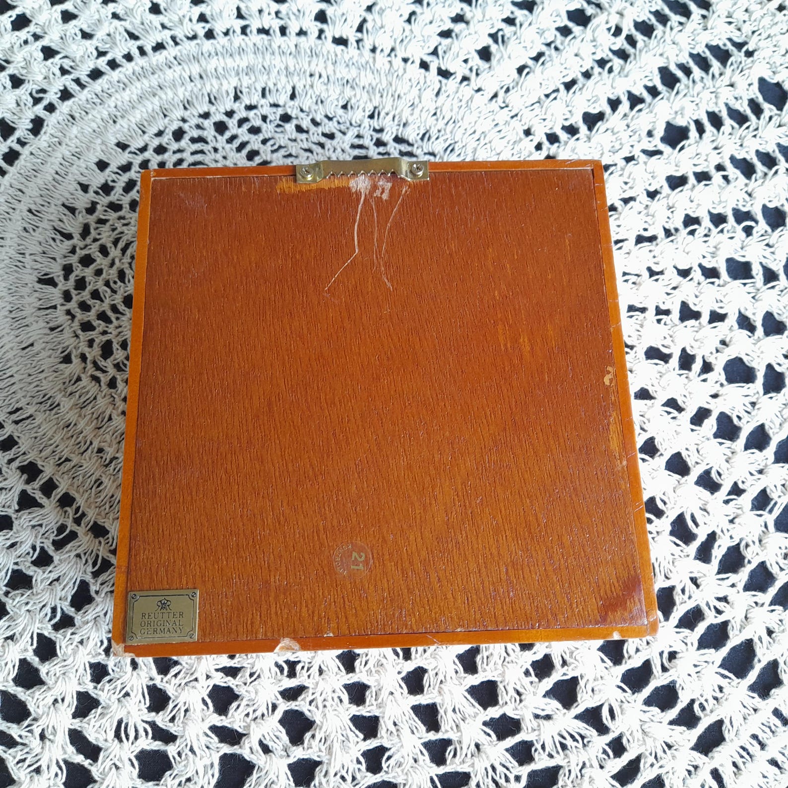 Vintage 1990s Reutter Porcelain Miniature Room Box, Stained Birch, Real ...