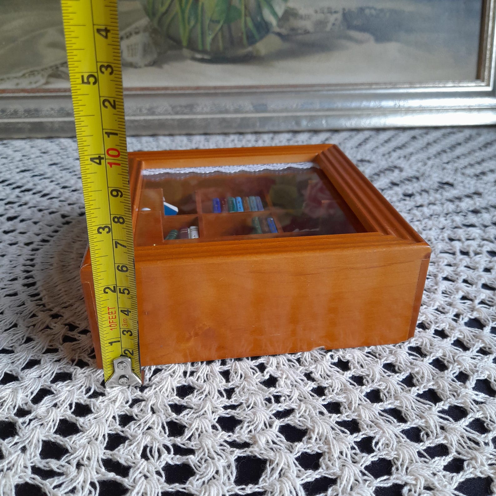 Vintage 1990s Reutter Porcelain Miniature Room Box, Stained Birch, Real ...