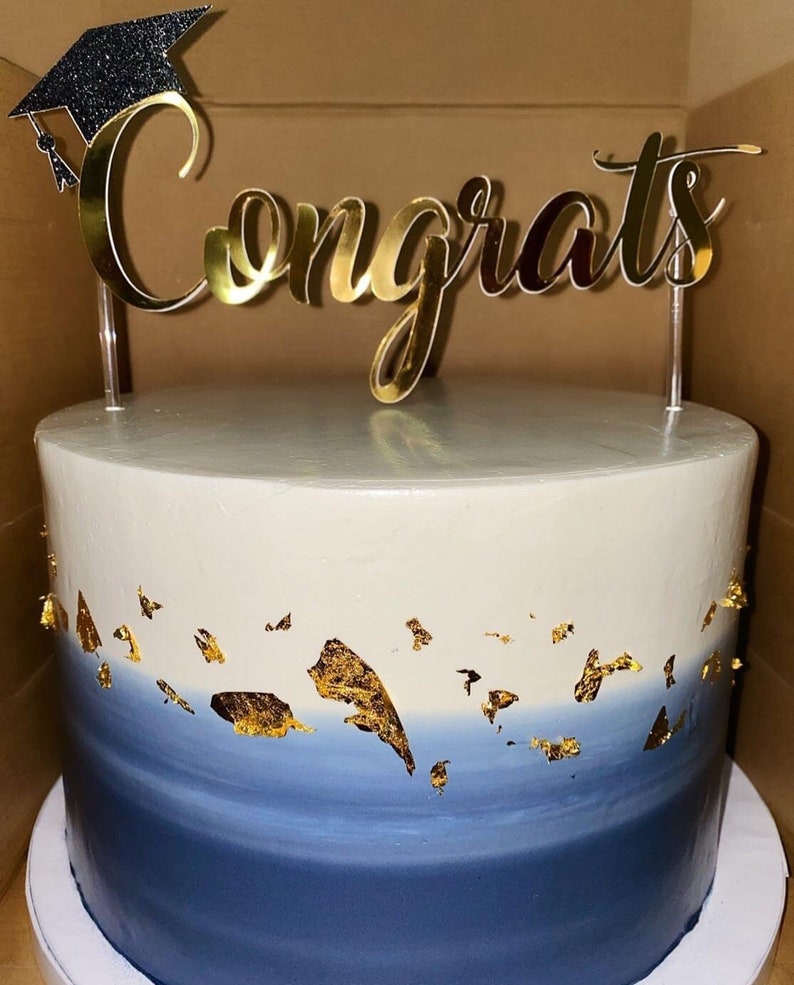 Congrats Cake Topper - Etsy