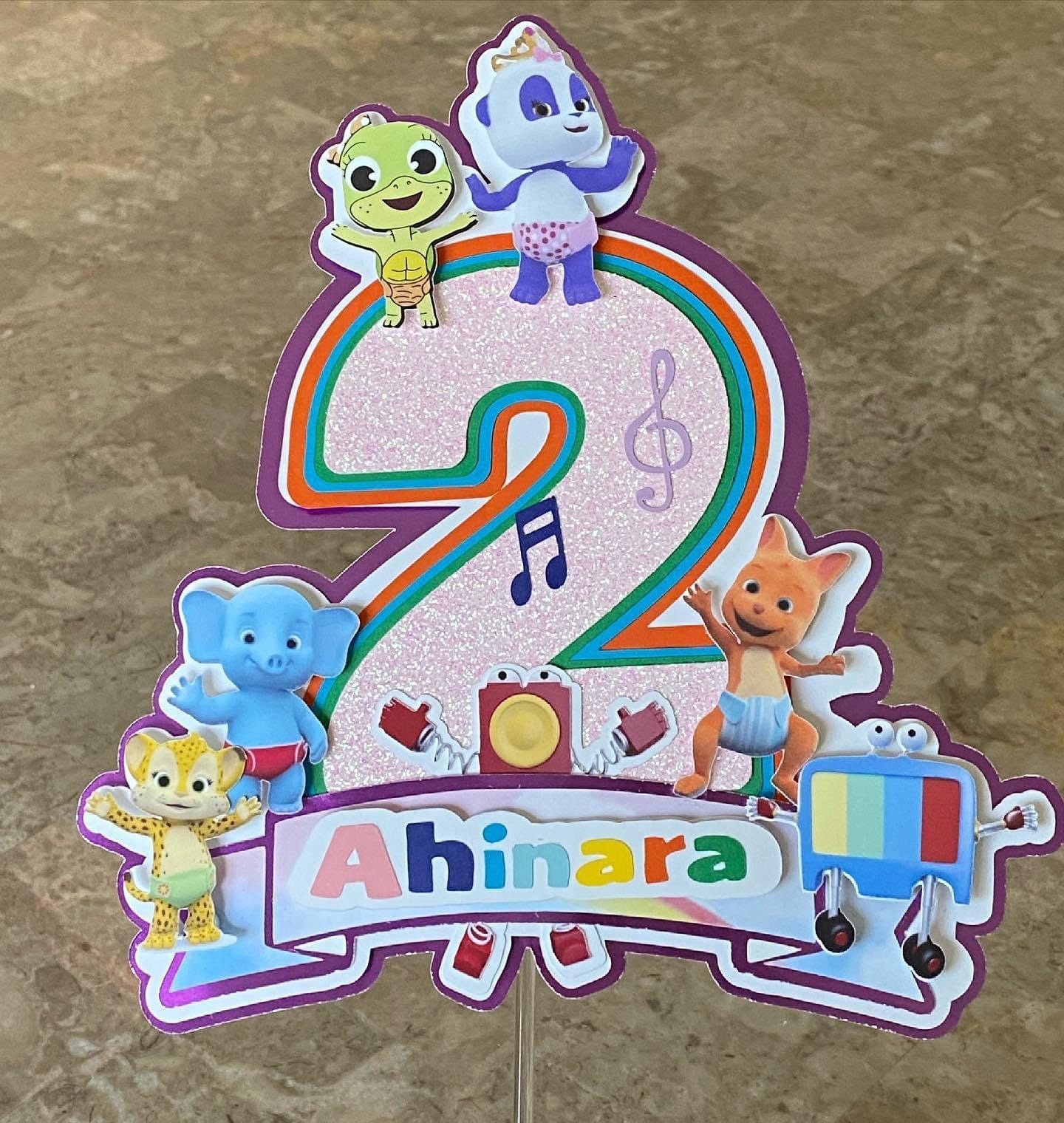 Word Party Cake Topper - Etsy