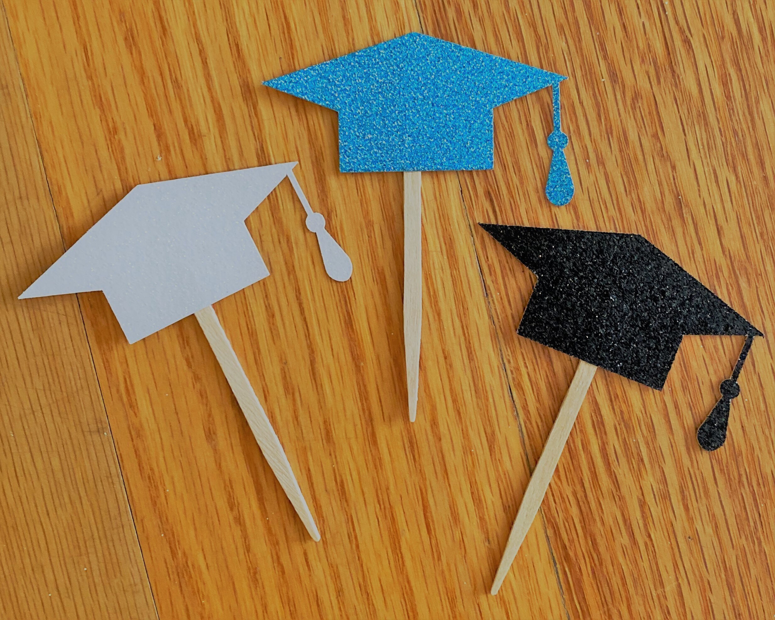 Glitter Graduation Caps - Etsy