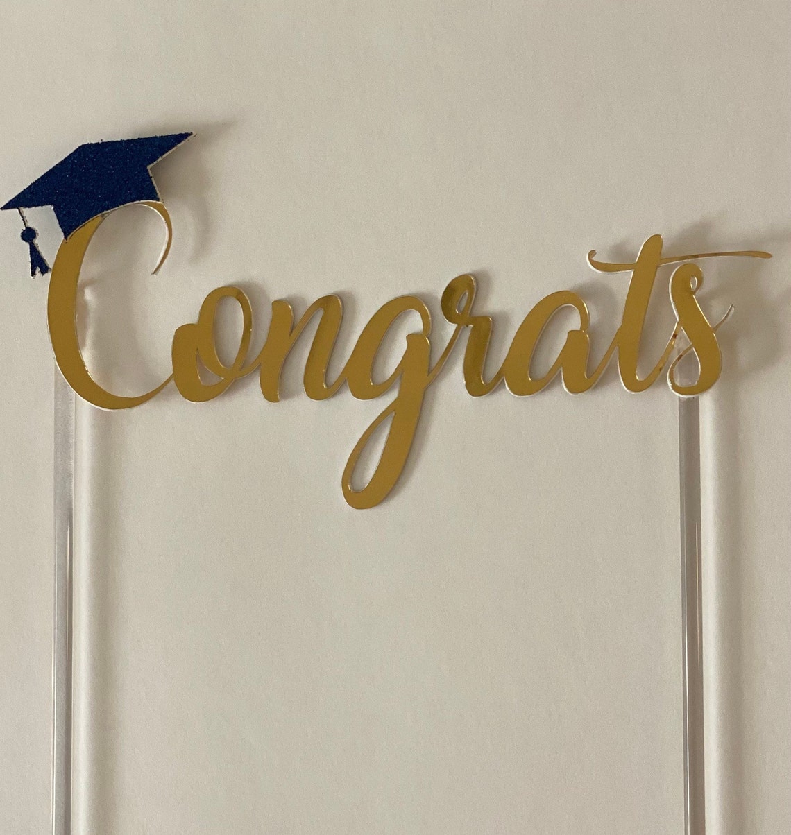 Congrats Cake Topper - Etsy