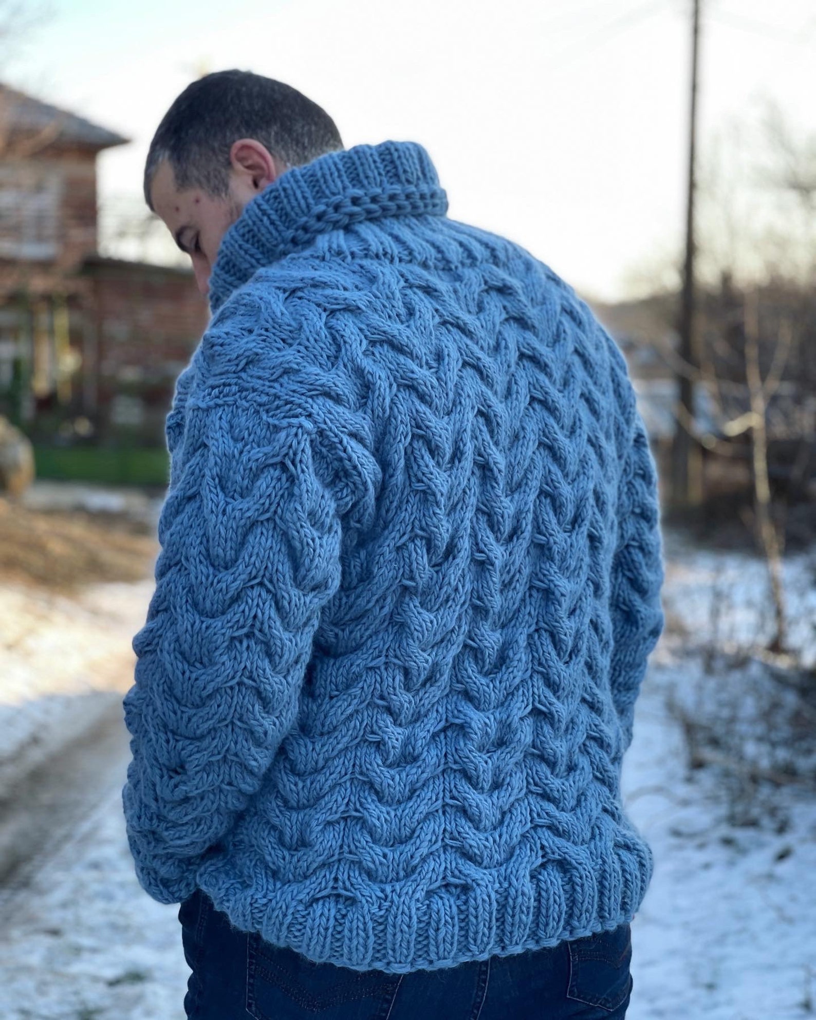 2XL Ready to Ship Hand Knit Super Chunky Sweater Bulky - Etsy