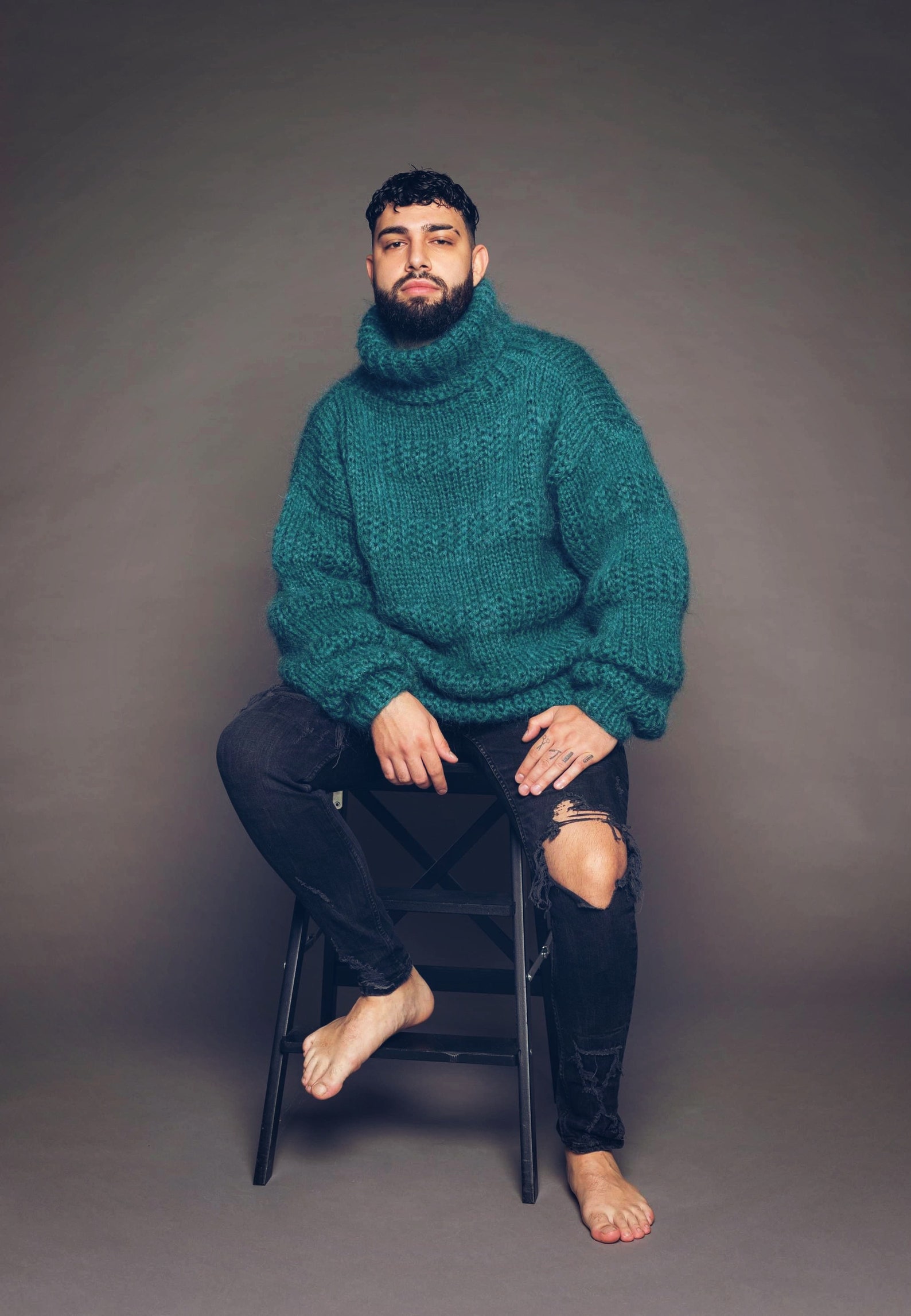 Fuzzy Mohair Sweater Men in Mohair Knitted Men Mohair - Etsy