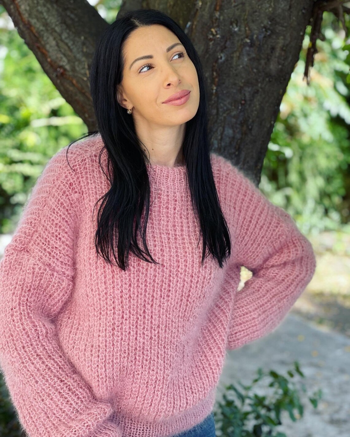 Chunky Mohair Woolluxury Mohair Sweater Natural Mohair - Etsy