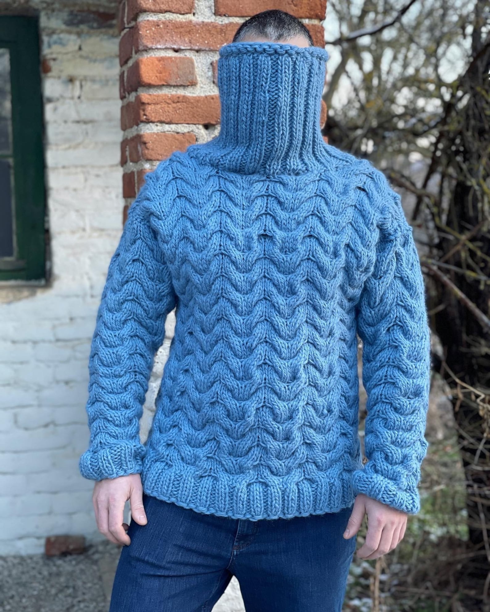 2XL Ready to Ship Hand Knit Super Chunky Sweater Bulky - Etsy