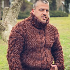 New Brown Bear Sweater, Chunky Men Looking, Thick, Heavy and Beautiful ...