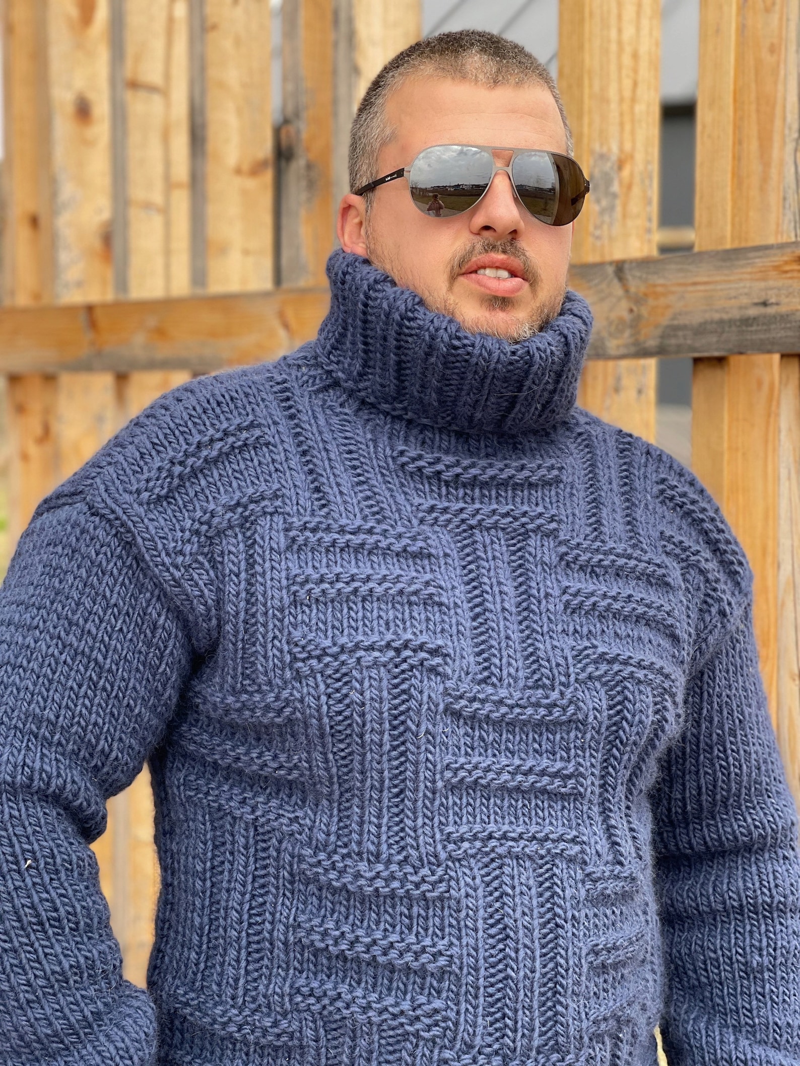 Winter Men Pullover Hand Knit Jumpers for Men Pure Wool - Etsy