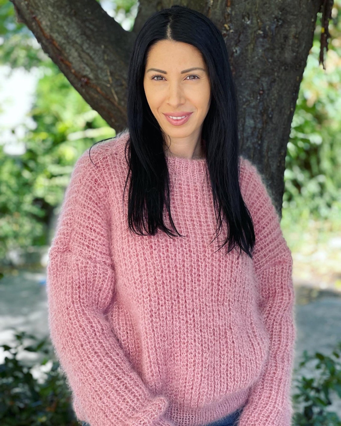 Chunky Mohair Wool,luxury Mohair Sweater, Natural Mohair Jumper, Wool ...
