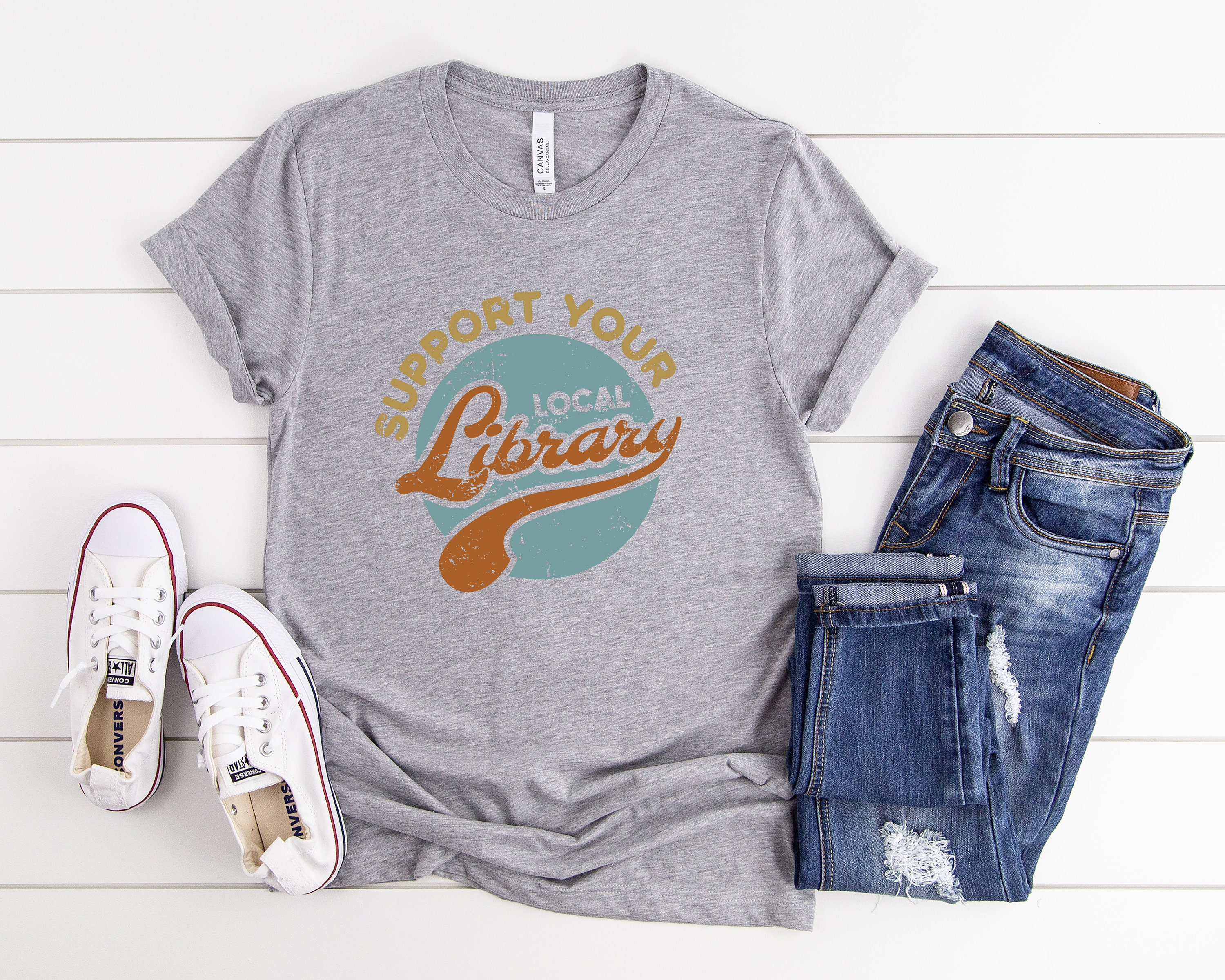 Support Your Local Library Shirt, Book Lover Shirt, Book Nerd Shirt ...