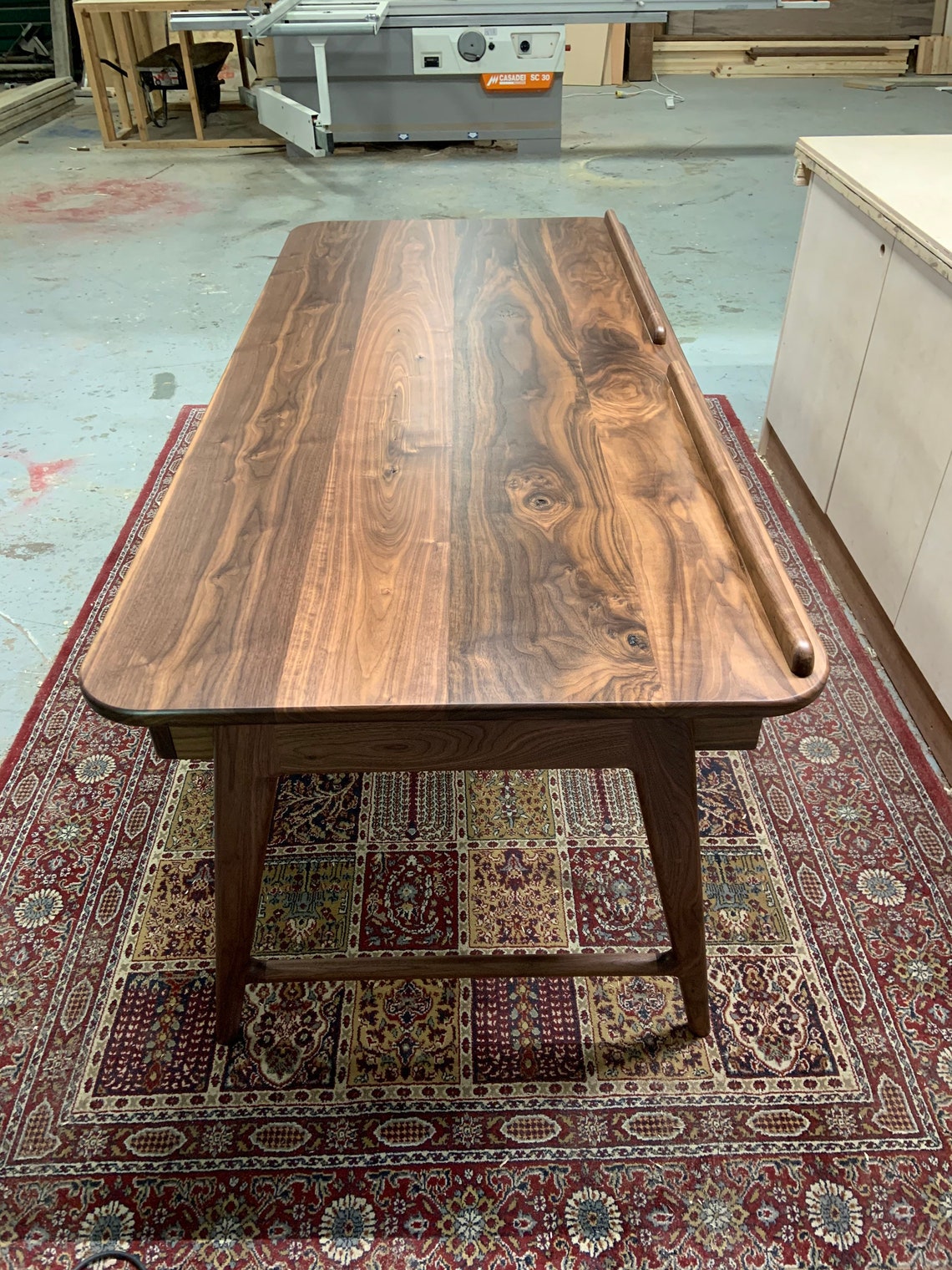 Large Solid Walnut Desk - Etsy UK