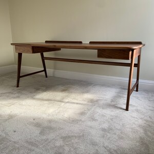 Large Solid Walnut Desk - Etsy UK