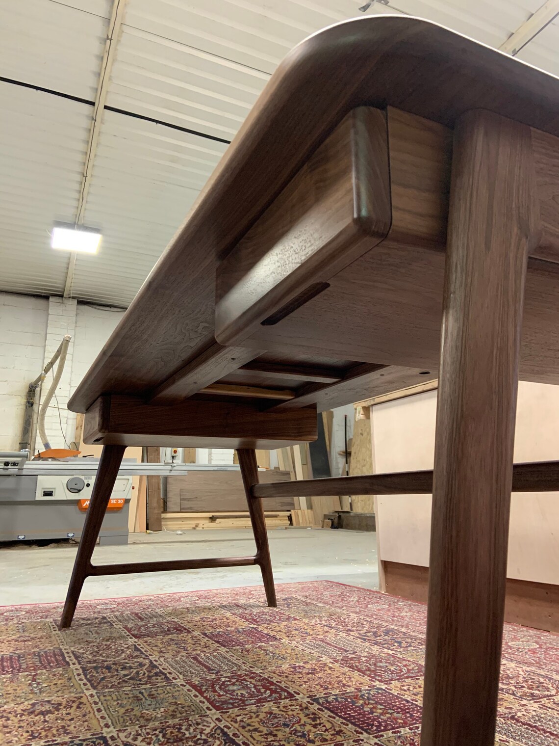 Large Solid Walnut Desk - Etsy UK