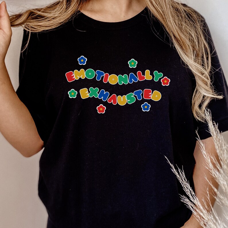 Emotionally Exhausted Clowncore Tee Mall Goth Clowncore Kawaii - Etsy