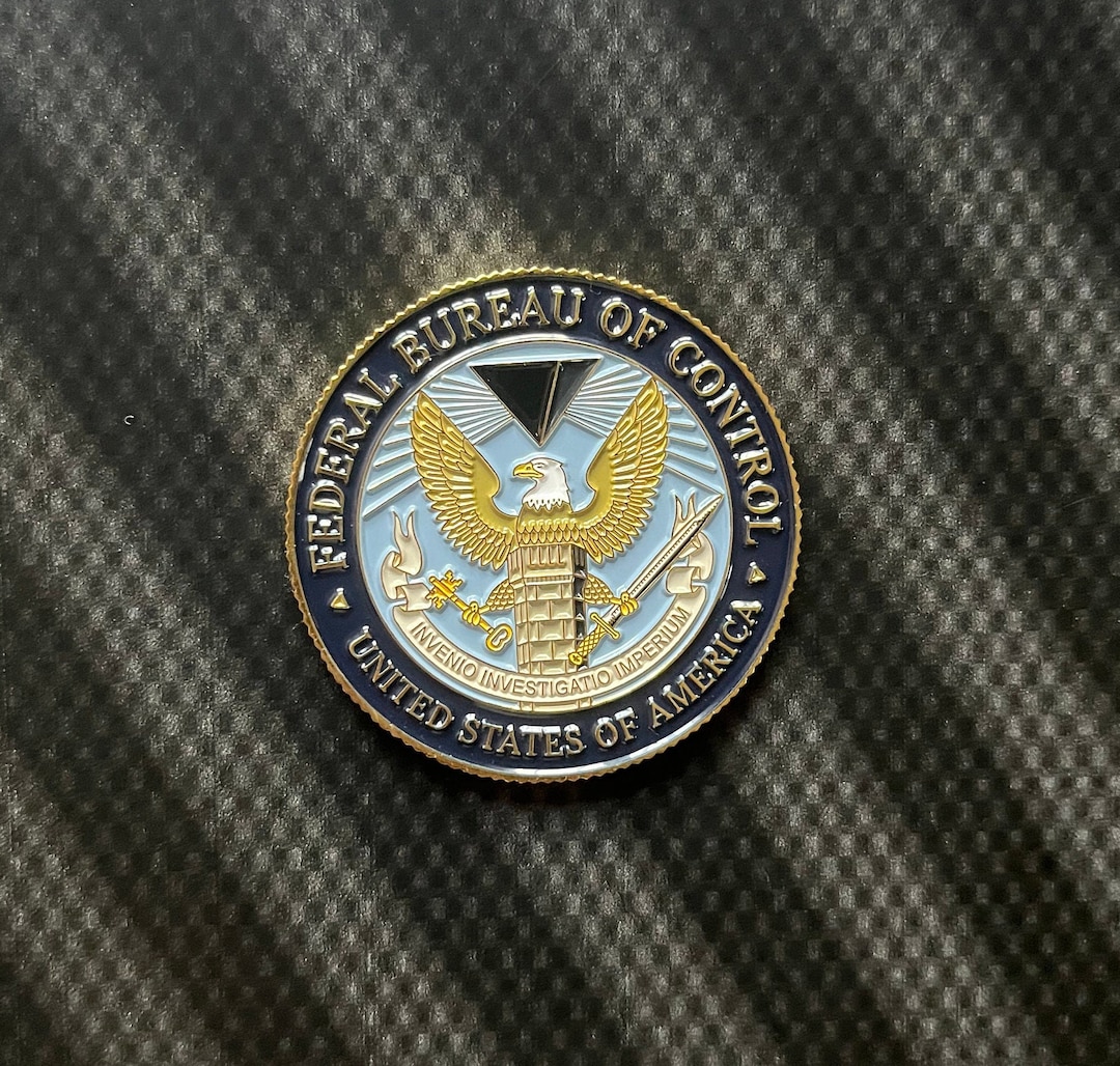 Federal Bureau of Control Coin - Etsy