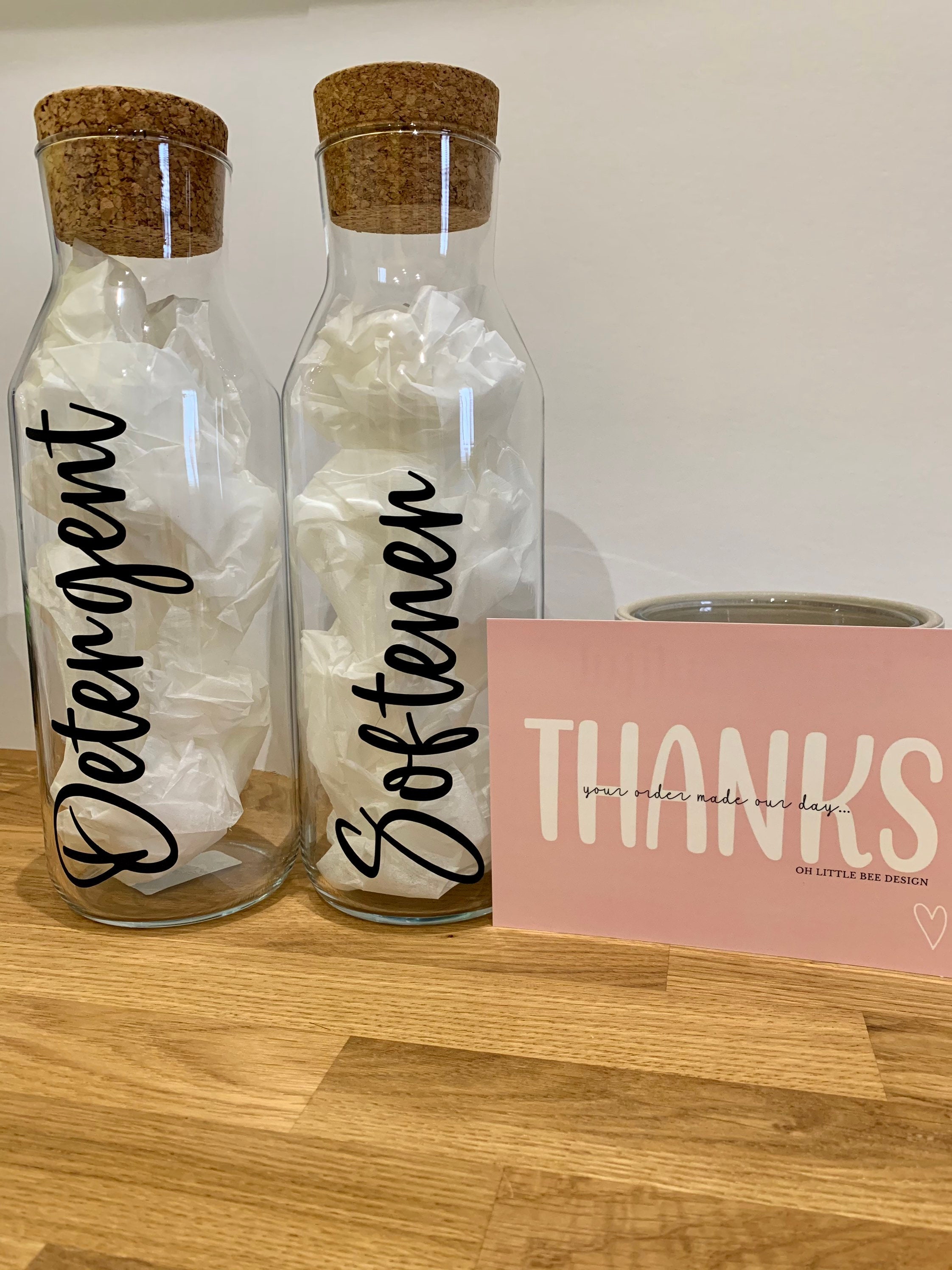 Personalised Glass Storage Carafe 1L. Eco Friendly Glass Jar | Etsy