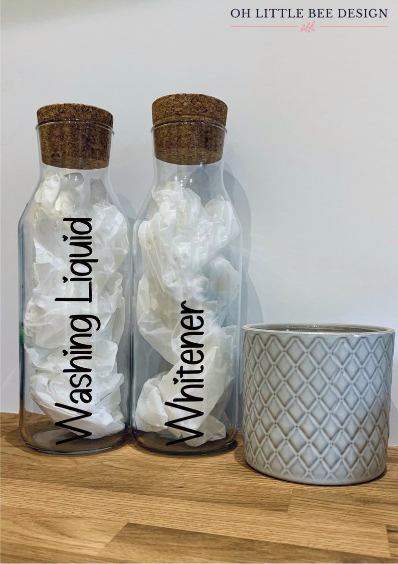 Personalised Glass Storage Carafe 1L. Eco Friendly Glass Jar | Etsy