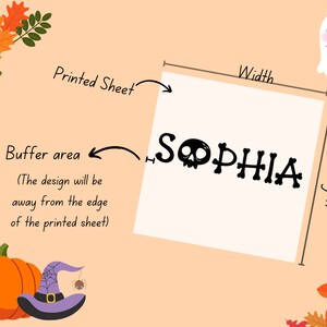 Bone Art Custom Name Stickers Personalized Name Sticker - Etsy