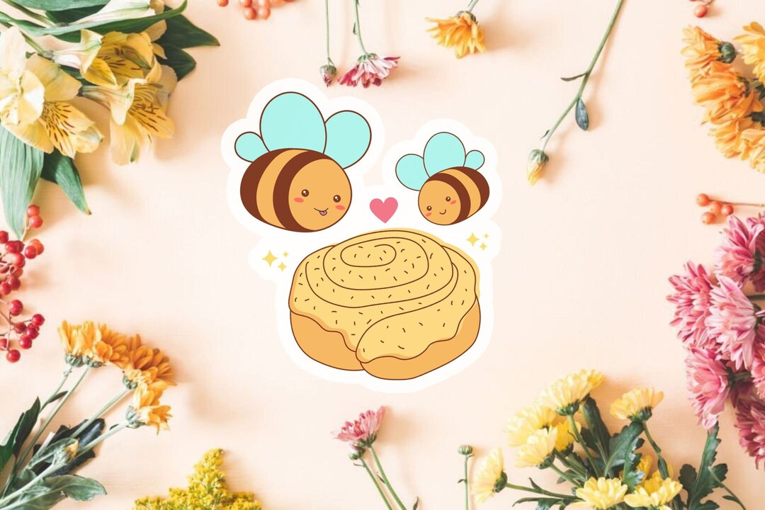 Bee Sticker, Gift for Bee Lover, Bumble Bee Sticker, Honey Bee Sticker ...