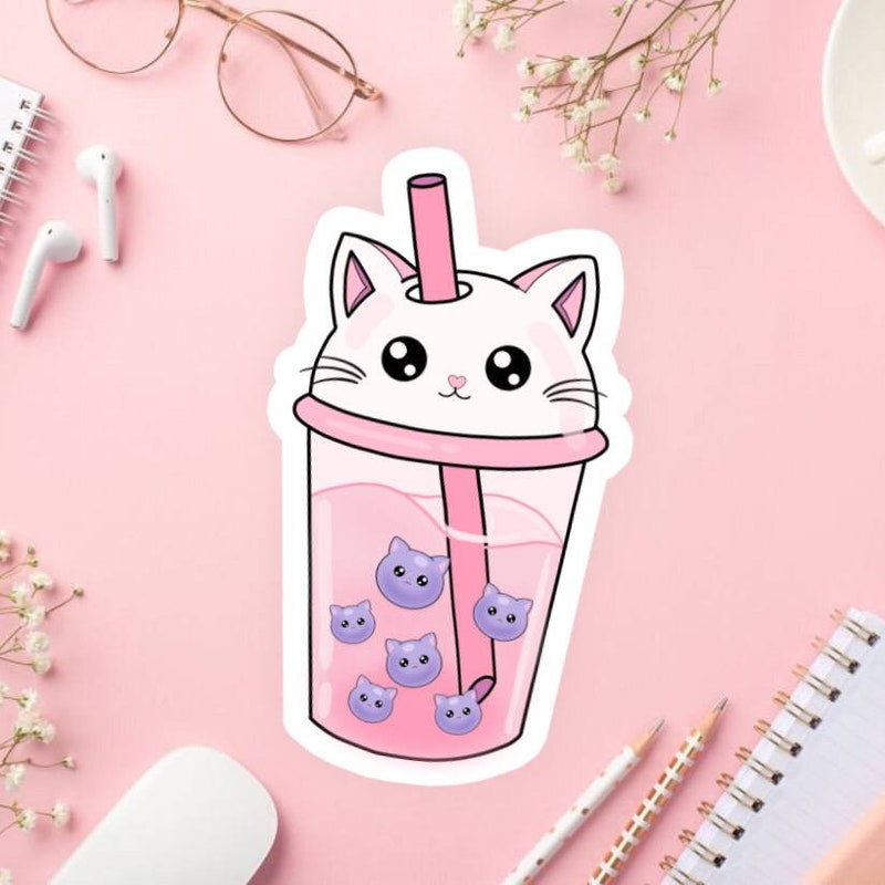Boba Tea Sticker - Etsy