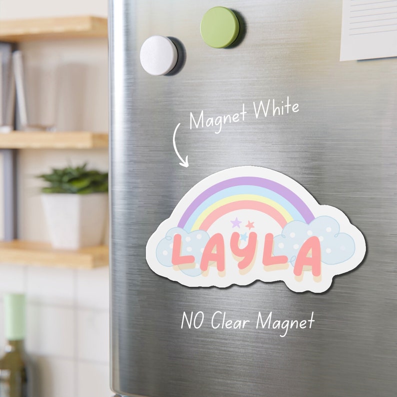 Rainbow Name Stickerpersonalized Name Stickerwater Bottle - Etsy