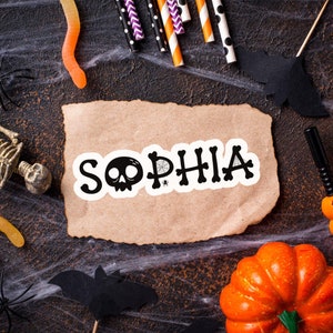 Bone Art Custom Name Stickers Personalized Name Sticker - Etsy