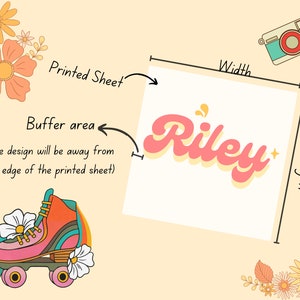 Retro Font Art Custom Name Stickers Personalized Name - Etsy