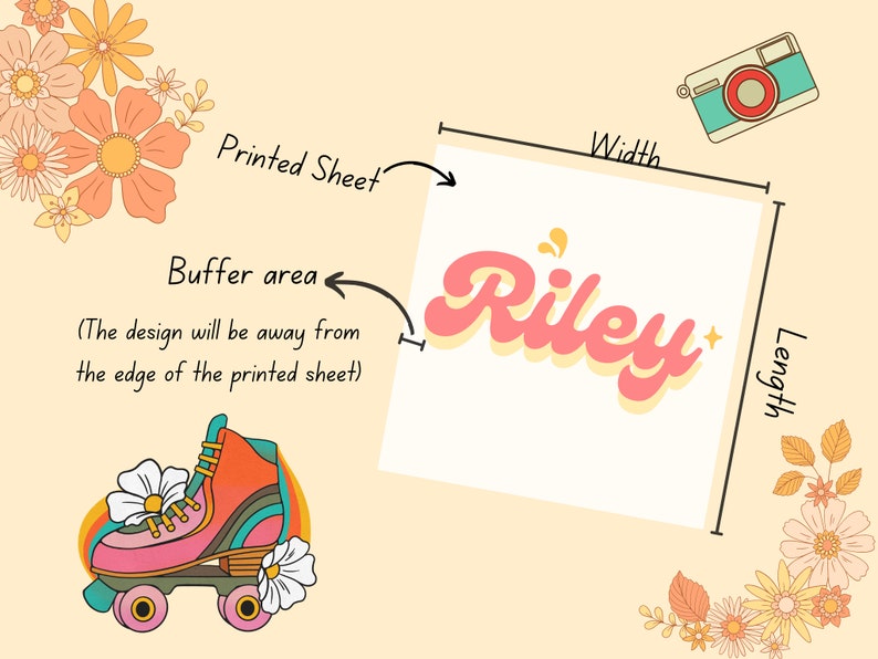 Retro Font Art Custom Name Stickers Personalized Name - Etsy