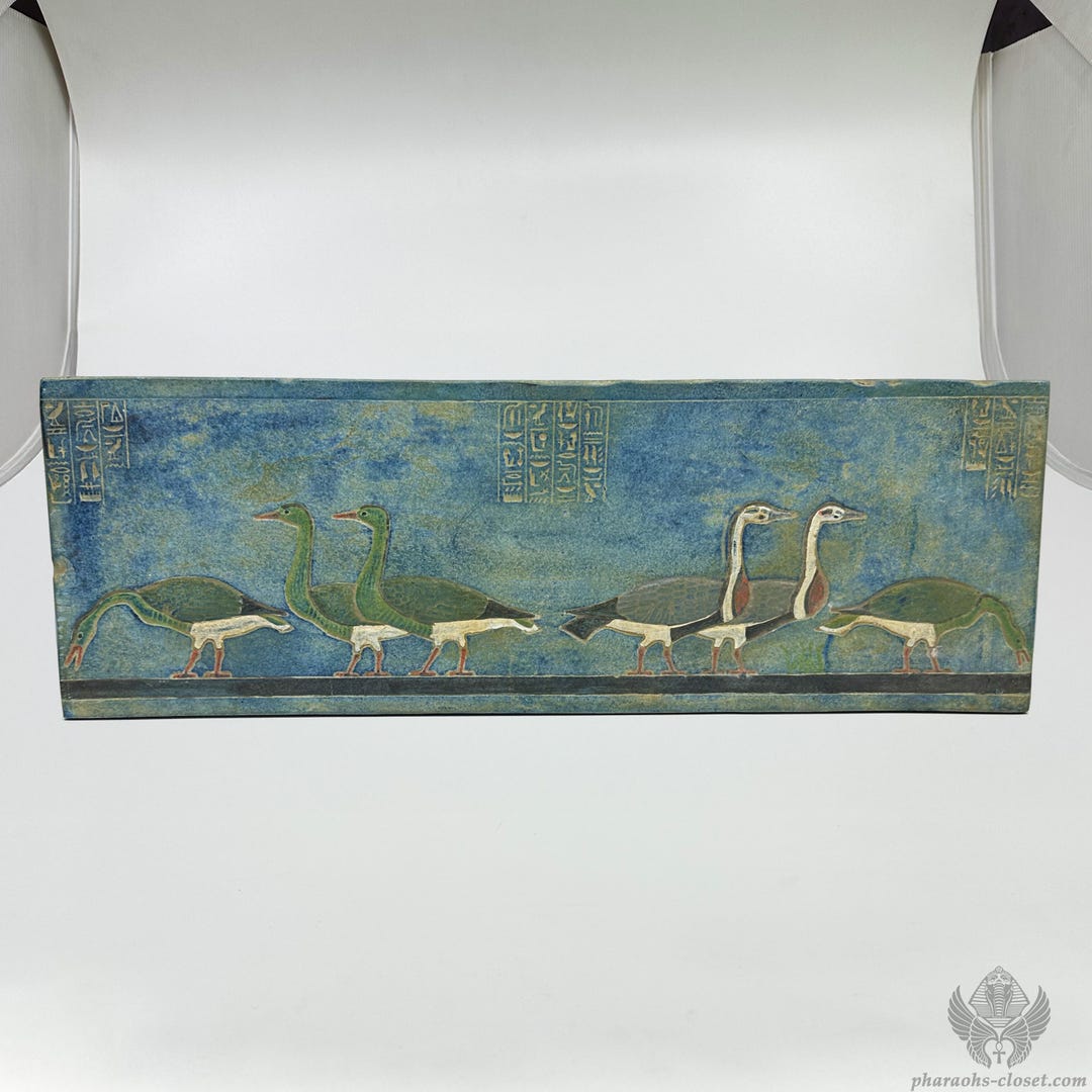 Famous Ancient Egyptian Wall Painting of Geese - Meidum Geese Painting ...