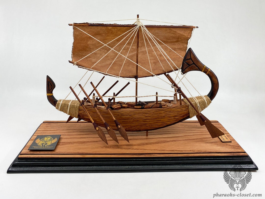 The Royal Ship of Pharaoh Tutankhamun - Unique Ancient Egyptian Wooden ...